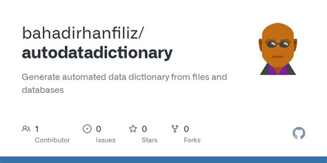 Github Bahadirhanfilizautodatadictionary Generate Automated Data