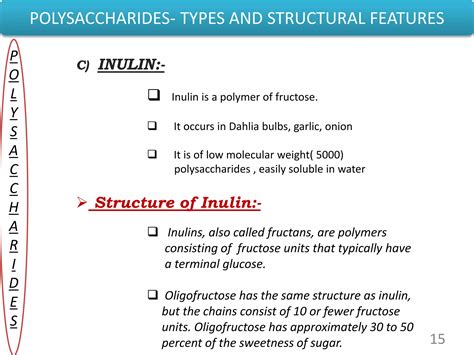 Polysaccharides Types And Structural Features Pptx