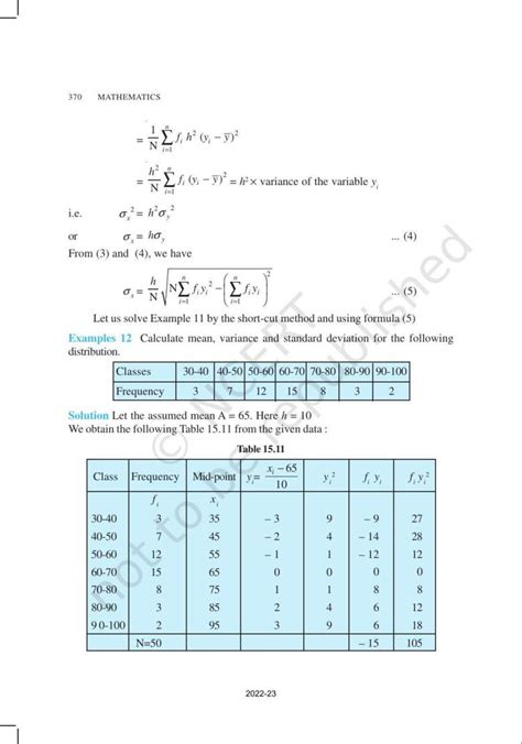 Ncert Book For Class 11 Maths Chapter 15 Statistics