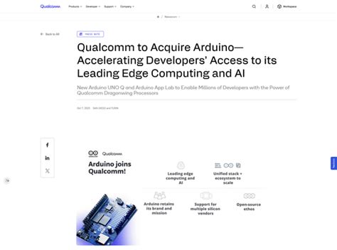 Qualcommがオープンソースプラットフォームを手がけるarduinoを買収 Gigazine
