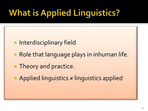 Ppt Applied Linguistics Powerpoint Presentation Free Download Id