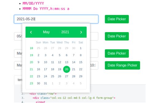 datepicker week numbers shows wrong for may 2021 · issue 6116 · valor software ngx bootstrap