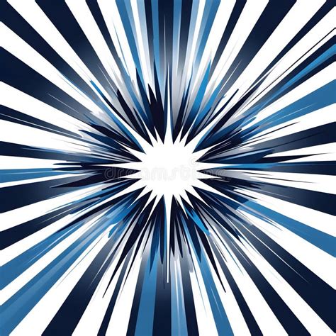 Vector Blue Abstract Burst Illustration With Dark And Light Rays Striped Explosion Background