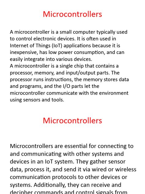 Iot Notes Unit 1 Pdf Actuator Microcontroller
