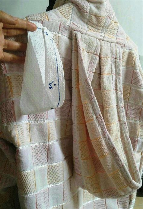 آموزش حوله تن پوش الگو