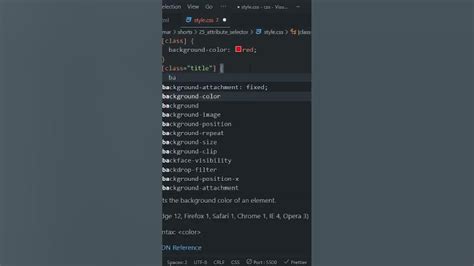 Use Attribute Selector In Css Shorts Coding Youtube