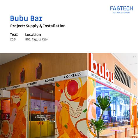 Blog Project Bubu Bar Bgc Taguig City Commissary Fabtech