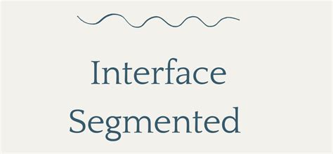 solid design principles interface segmented by trisha women in