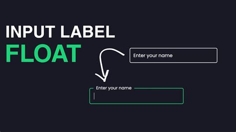 How To Create Float Input Label Using HTML And CSS YouTube
