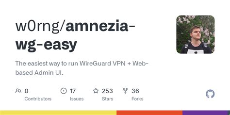 GitHub W0rng Amnezia Wg Easy The Easiest Way To Run WireGuard VPN