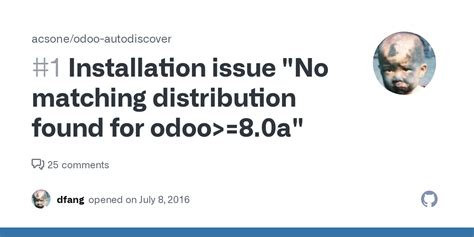 Installation Issue No Matching Distribution Found For Odoo A Issue Acsone Odoo