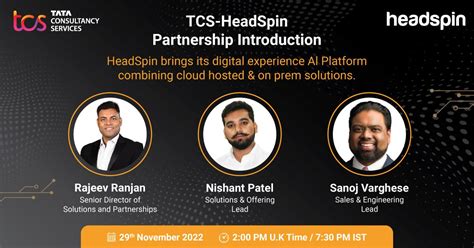 Headspin Tcs Tataconsultancyservices 5g Testing Testautomation