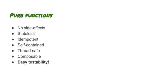 immutability and pure functions ppt