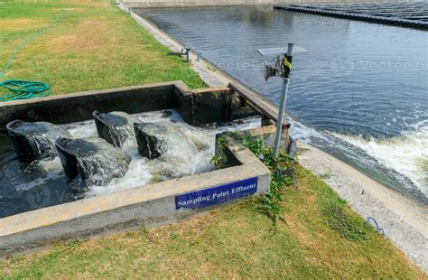 Sampling Point Effluent In Plant Wastewater Treatment System In