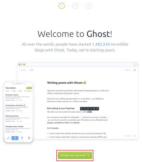 ghost blogging platform automatic installation on jelastic paas