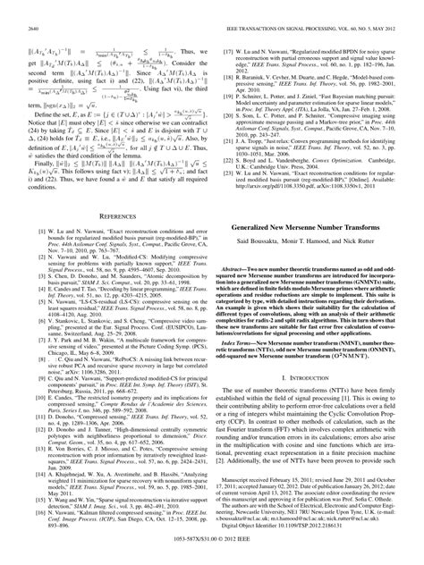 pdf generalized new mersenne number transforms