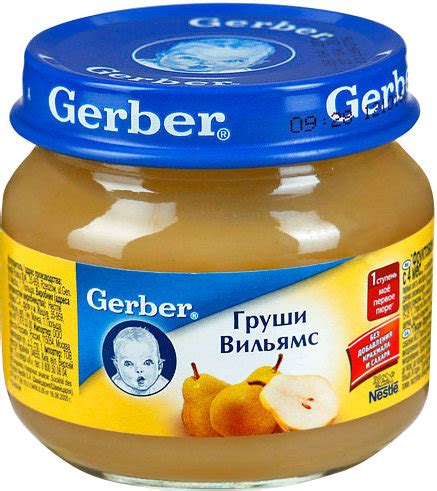 5900452078051 Фруктовое пюре Для детей ТМ Gerber - Груша Уильямс с 4 ...