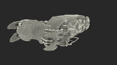 Spaceship Loader With Asteroid 3d Model Turbosquid 2312627