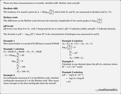 Logarithms Real World Project At Evie Rounsevell Blog