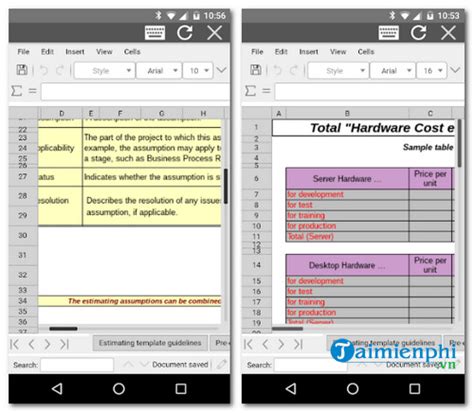 Tải Androxls Editor For Xls Sheets Cho Android ứng Dụng đọc File Exc