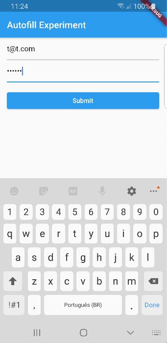 autofill unexpected behavior textinput finishautofillcontext doing nothing cannot save user