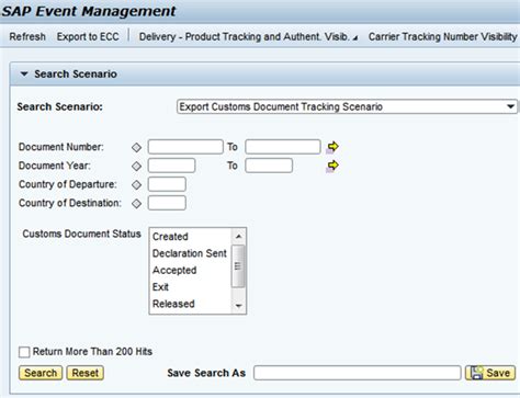 What Does SAP GTS Tracking Look Like In SAP EM