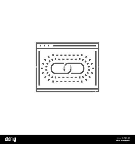Web Link Optimization Line Icon Stock Vector Image And Art Alamy