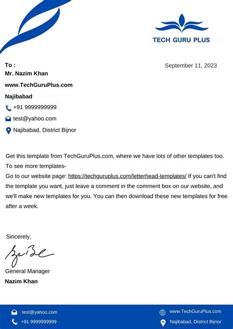 Letterhead Design In Word Docx