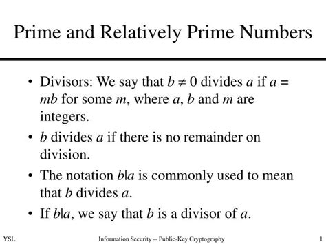 ppt prime and relatively prime numbers powerpoint presentation free