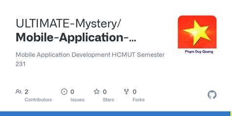 Github Ultimate Mysterymobile Application Development Hcmut Semester 231 Mobile Application