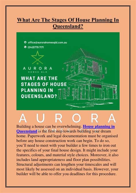 Ppt What Are The Stages Of House Planning In Queensland Powerpoint