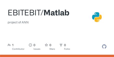 Github Ebitebitmatlab Project Of Ann