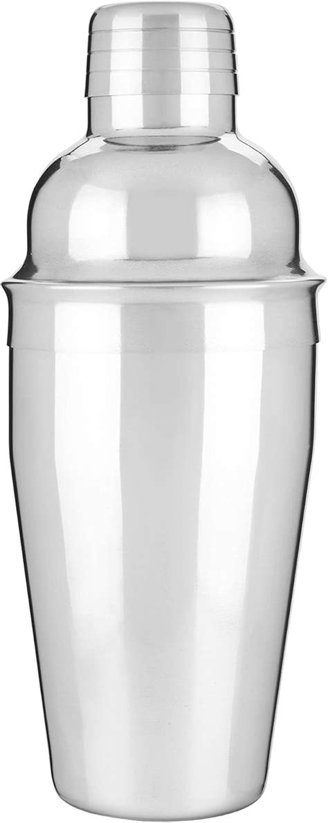 Buy True Cocktail Shaker 85 Oz Stainless Steel Cobbler Shaker With Cap And Strainer Online At