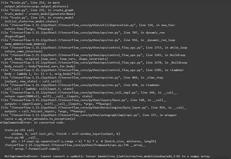Error Cannot Convert A Symbolic Tensor To A Numpy Array While