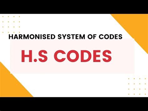 HS CODES Harmonized Codes In Urdu Hindi HSCODES YouTube
