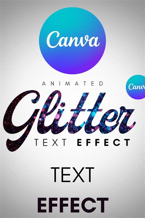 Canva Typography Glitter Text Effect In Canva Artofit