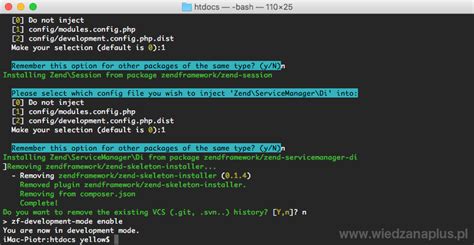 pierwszy prosty projekt zend framework 3 w eclipse pdt wiedza na plus