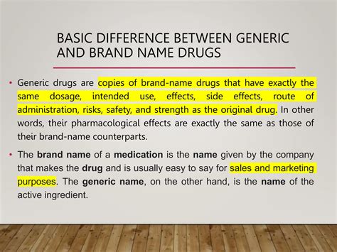Concept Of Generics Generic Drug Product Development 1pptx