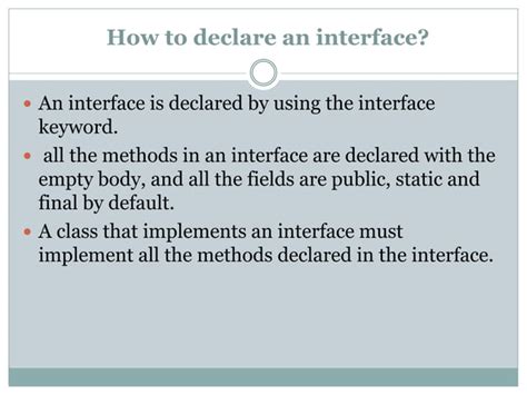 Interface In Java Multiple Inheritance In Java Interface