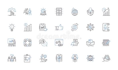 Performance Evaluation Line Icons Collection Assessment Feedback