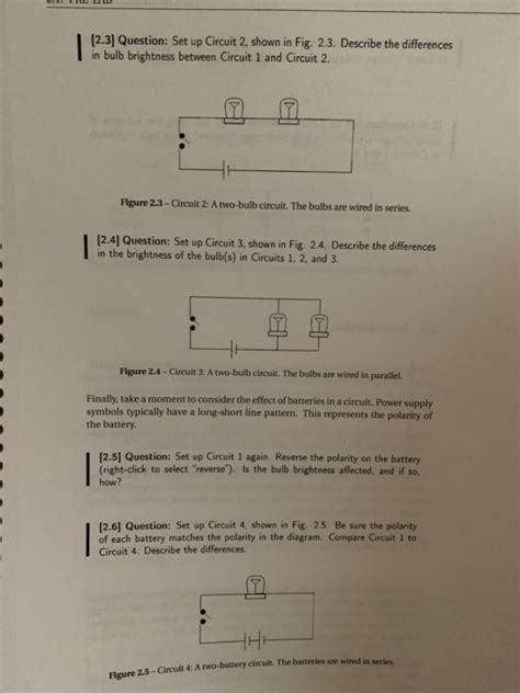 Solved 22 Question Set Up Circuit 1 Shown In Fig 22