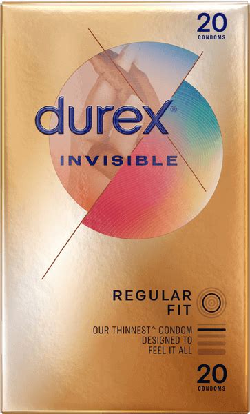 Durex Invisible Regular Fit Condoms 20 Pack Durex Condoms