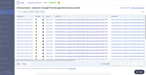 Viewing Rollbar Occurrence Data