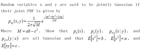 Solved Random Variables X And Y Are Said To Be Jointly Chegg Com
