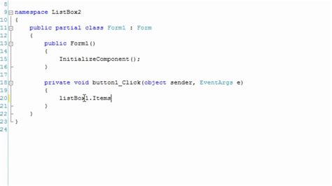 Add And Remove Items Of A Listbox C Net Youtube