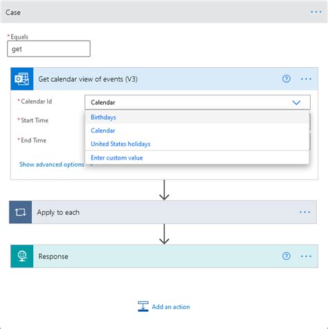 Power Automate Calendar Bot Teneo Developers