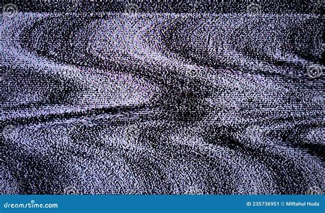 Glitch Art Scan Line As Old Tv Monitor Effect Stock Illustration