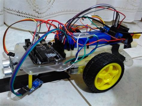 Line Follower Robot With Obstacle Detection Arduino Project Hub