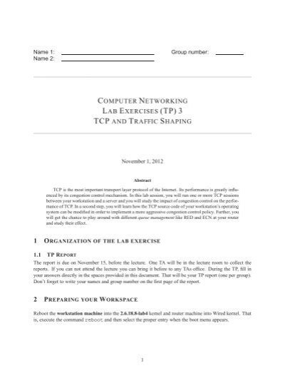 computer networking lab exercises tp 3 tcp and moodle epfl