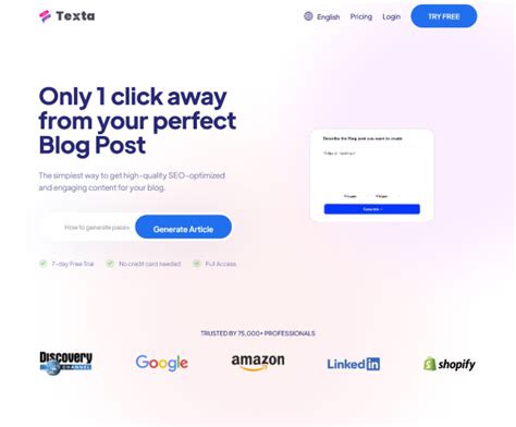 texta ai blog and idea generator almma ai